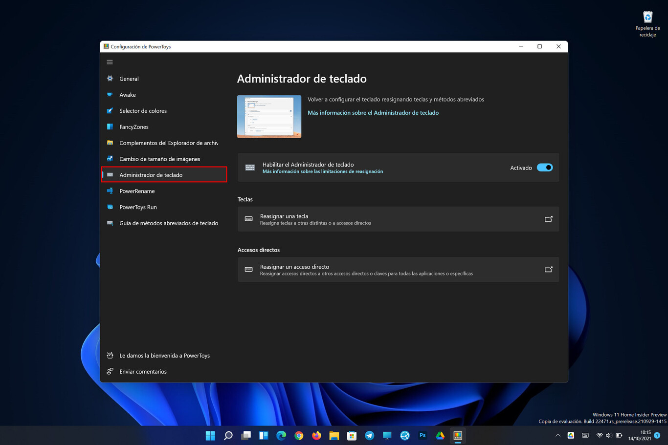 Cómo remapear las teclas de un PC con Windows usando las PowerToys