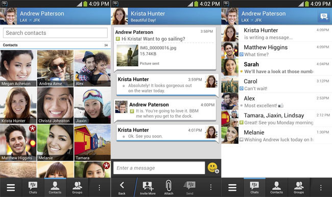 BlackBerry Messenger para Android ya disponible en Google Play