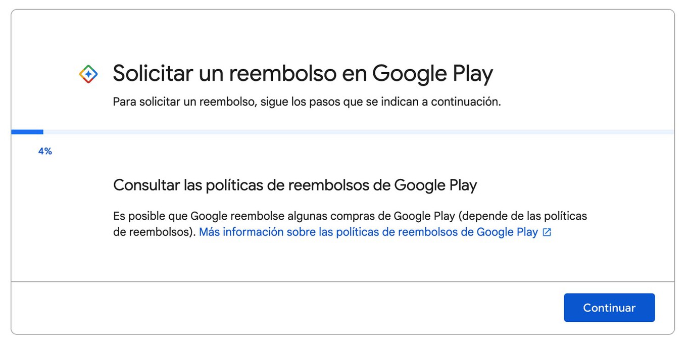 Cómo devolver compras en Google Play si no te sale el reembolso en la tienda