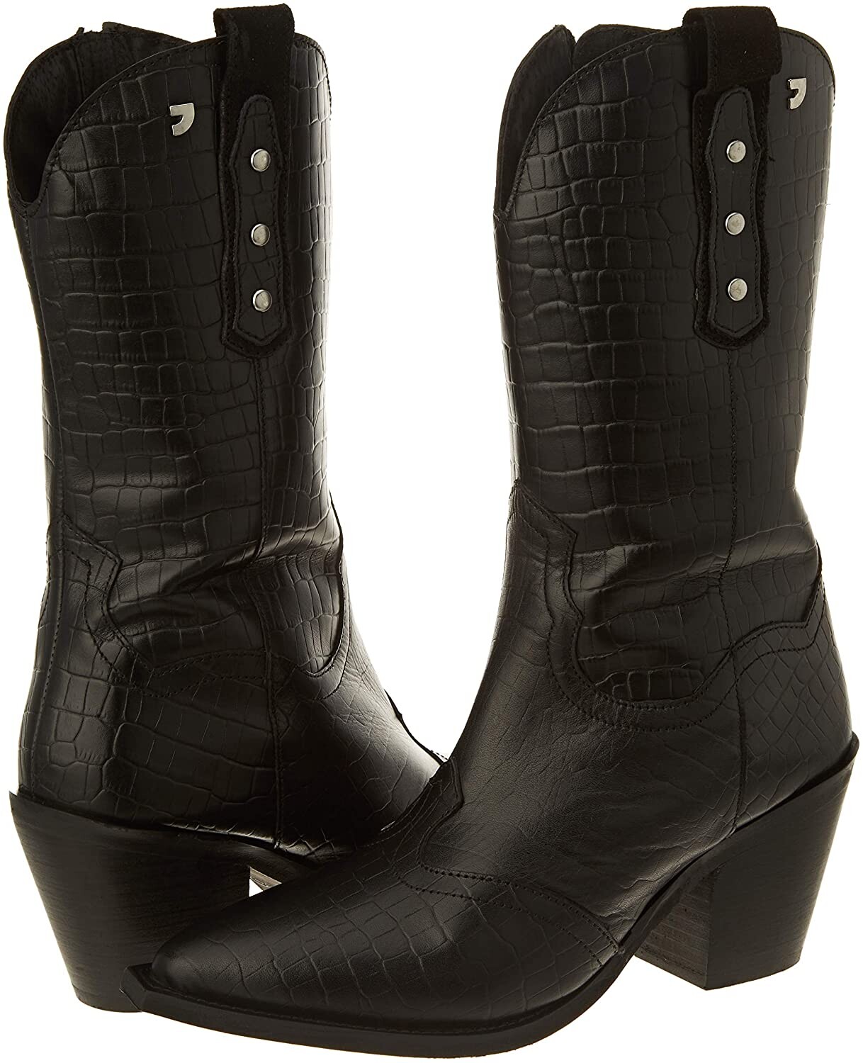 De piel y en color negro: cinco botas estilo cowboy muy versátiles para ...