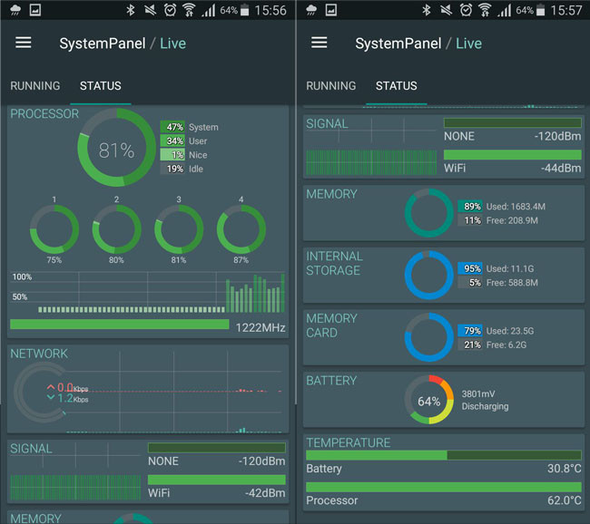 SystemPanel2 es el panel de control para Android que los usuarios ...