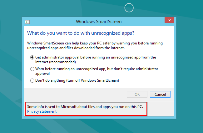 Seguridad en Windows 8: SmartScreen Filter