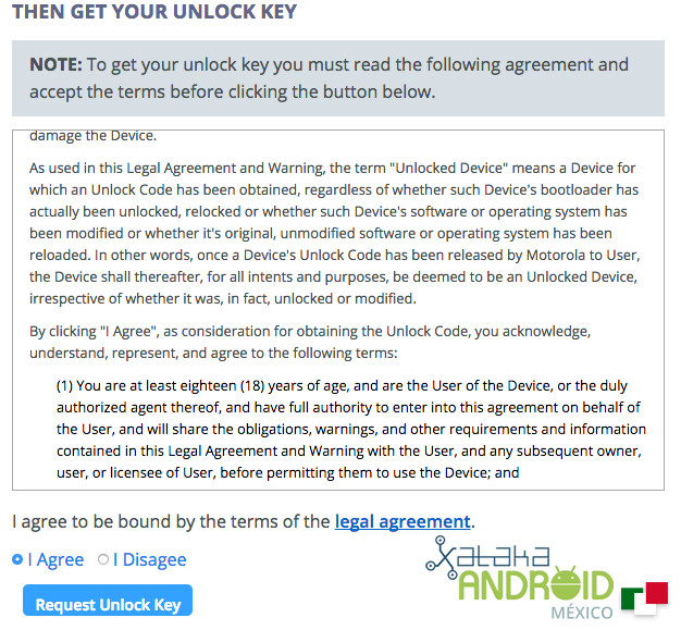 Liberar el bootloader de los Motorola "Moto"