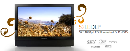 NuVision Deep Black LED DLP TV