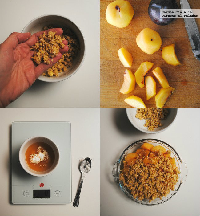 Crumble de ciruelas: receta de cocina fácil, sencilla y deliciosa