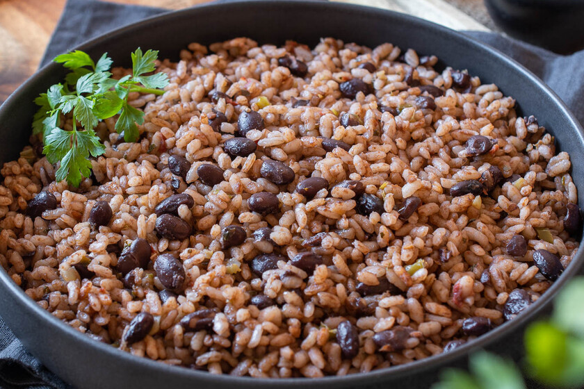 Moro dominicano de habichuela negra, receta de cocina fácil, sencilla y ...
