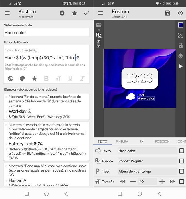 Cómo crear un widget personalizado para tu móvil Android con KWGT