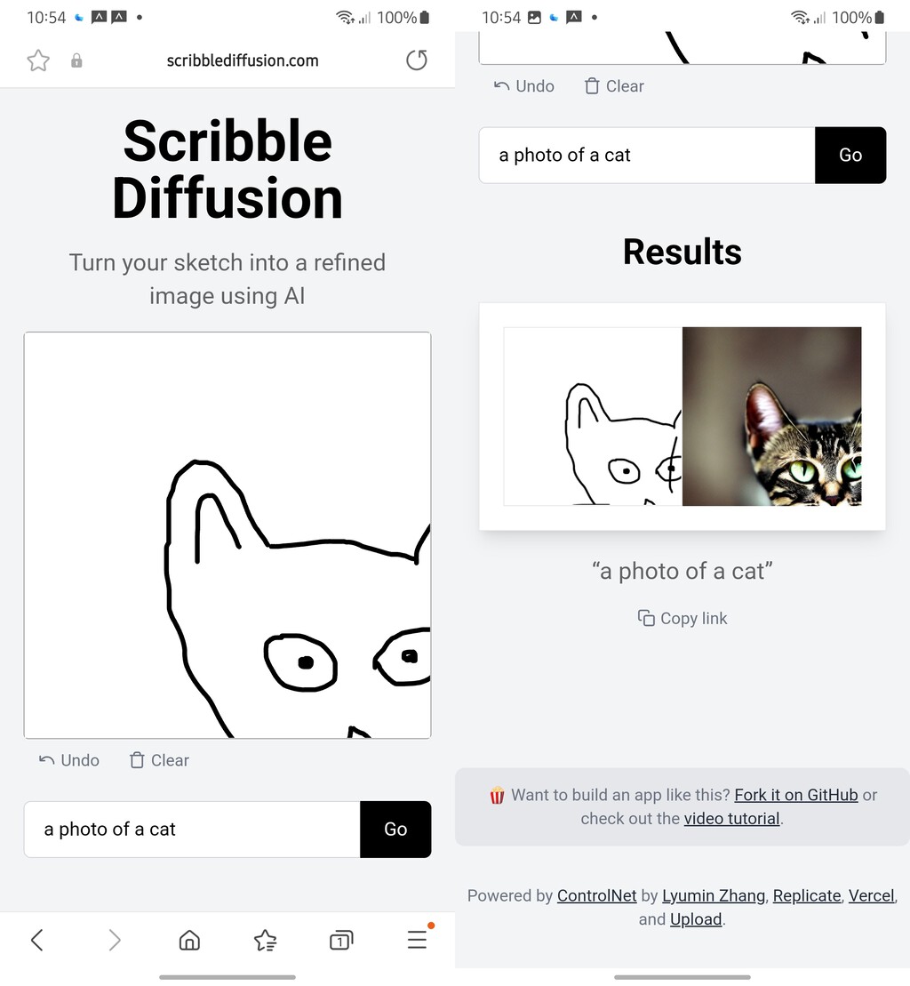 Con un garabato y unas pocas palabras puedes crear increíbles imágenes en tu móvil