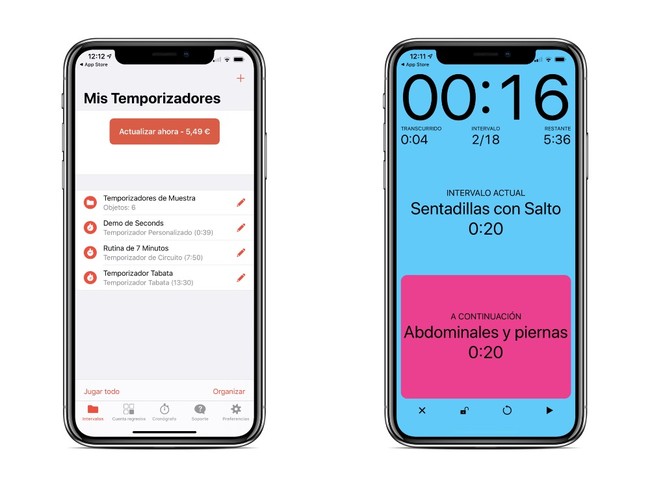 Cinco aplicaciones móviles con temporizador de intervalos diseñadas para hacer entrenamientos HIIT