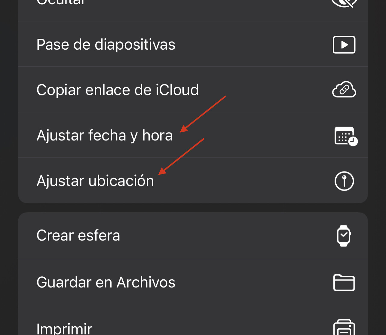 Cambia la fecha, hora y ubicación de tus fotos con iOS 16 en pocos pasos