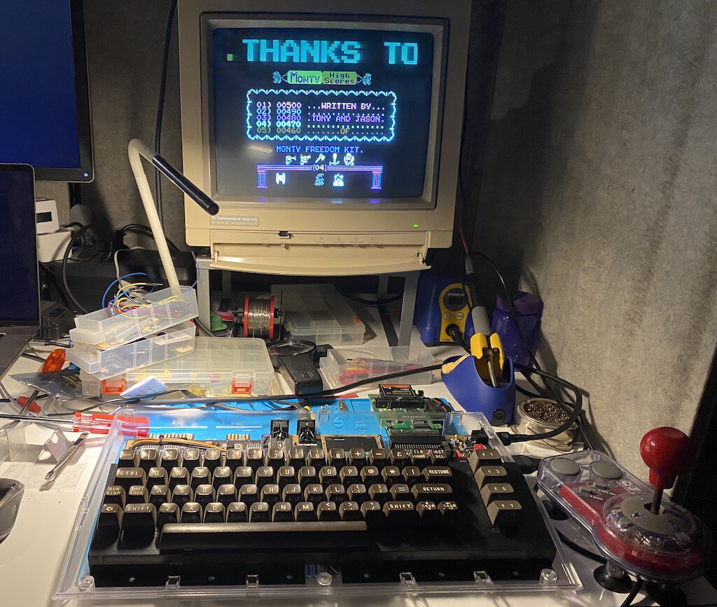 Un usuario construye una Commodore 64 desde cero con piezas nuevas y ...