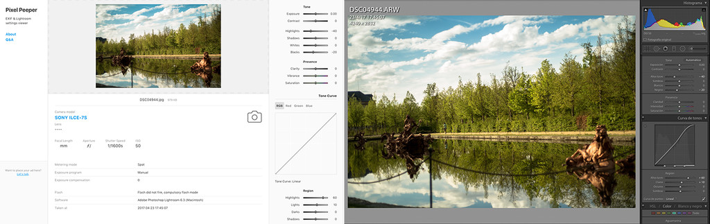 Pixel Peeper, un programa que nos chiva cómo se ha procesado una imagen ...
