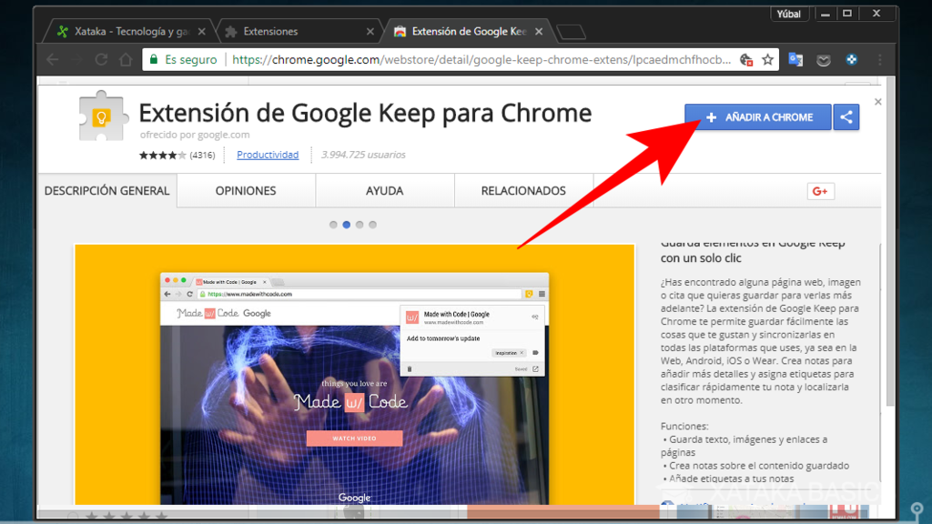 Cómo buscar e instalar una extensión de Chrome