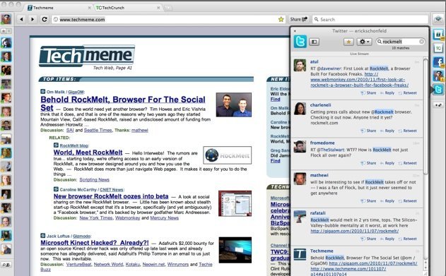 RockMelt: un nuevo navegador "social" que facilita el compartir contenidos
