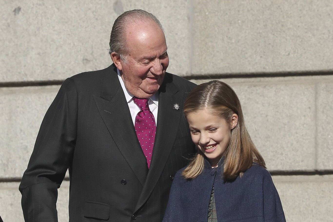 La curiosa reacción de Leonor al reencontrarse con su abuelo, Juan ...