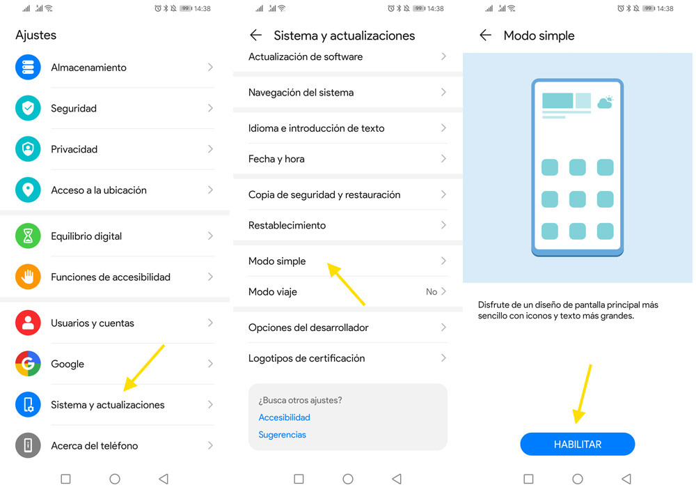 Qué es el 'Modo Simple' de los móviles Huawei y cómo se usa