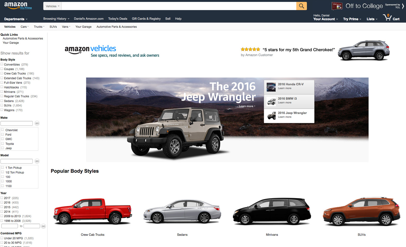 ¿Comprarías tu coche a través de Amazon? Todo apunta a que pronto ...