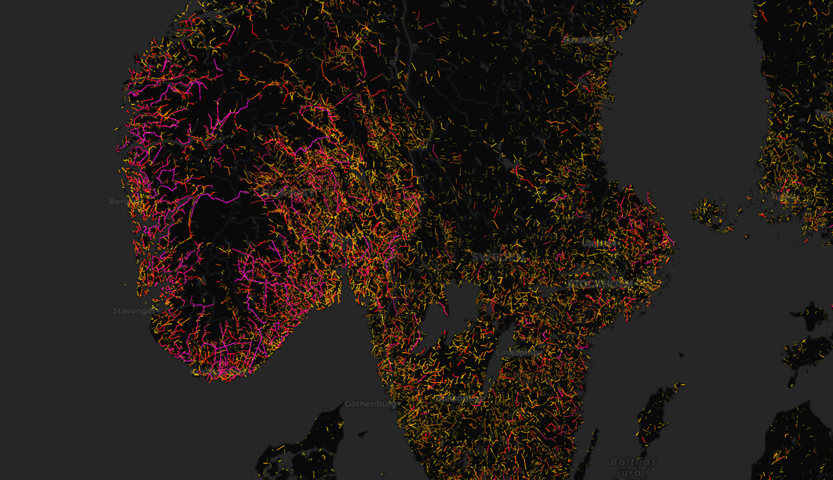 Curvature, el mapa que recopila las carreteras con más curvas del planeta