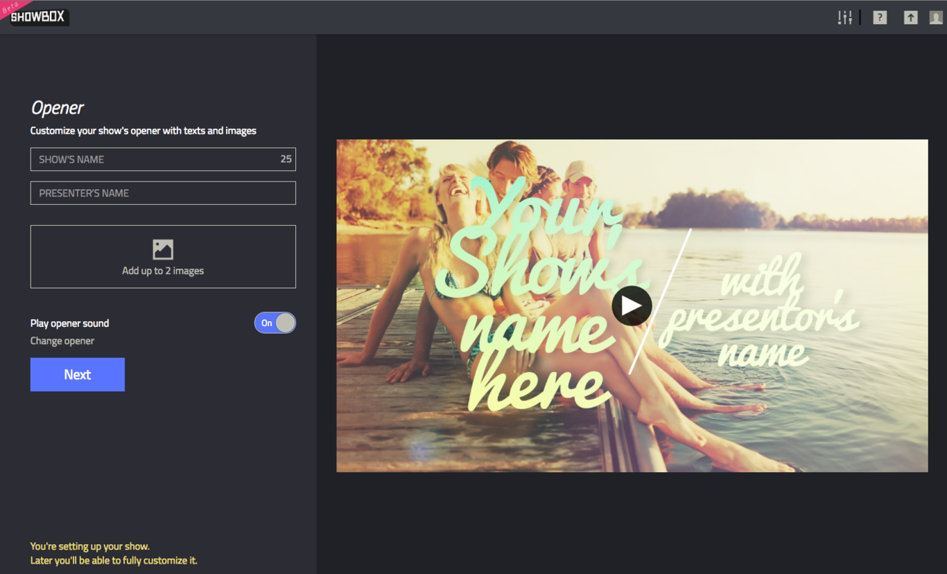 Probamos Showbox, una herramienta para editar vídeos desde el navegador