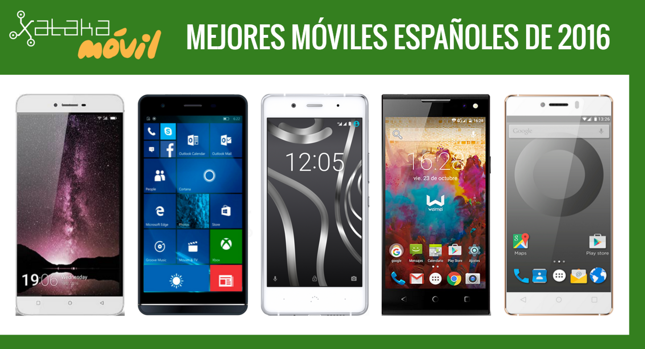Los 36 mejores móviles españoles en toda la gama de precios en 2016