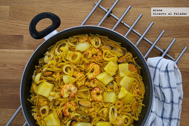 El secreto para hacer una fideuá de fideo fino con los fideos que ...
