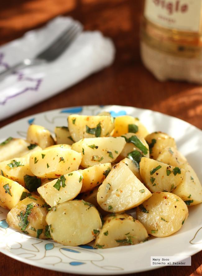 Papas al limón. Receta