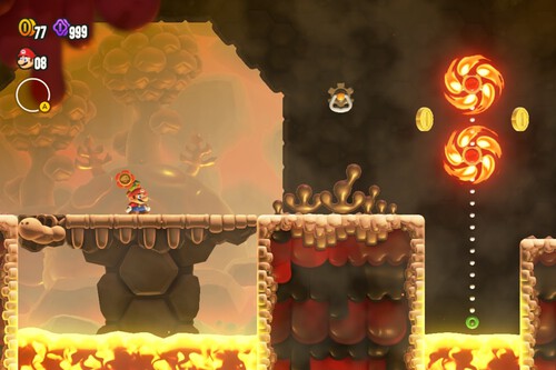 Grandes ruedas de llamas al 100% en Super Mario Bros. Wonder - Super ...
