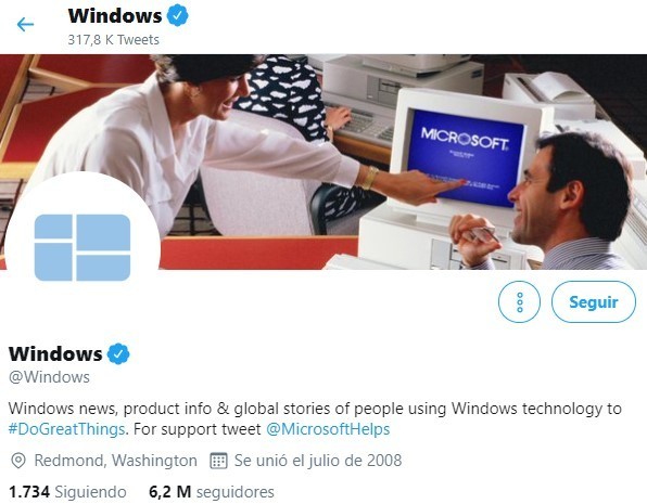 Microsoft está promocionando "el totalmente nuevo Windows 1.0 ...