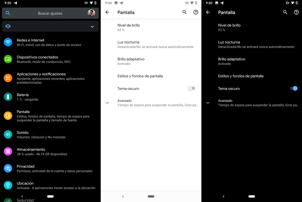 Cómo activar el modo oscuro en Android: todas las opciones disponibles