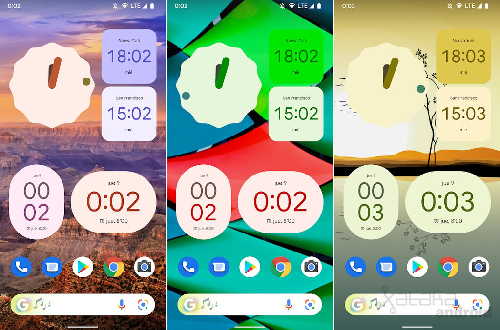 Reloj de Google 7.0: así es su nueva interfaz y nuevos widgets con 'Material You' de Android 12