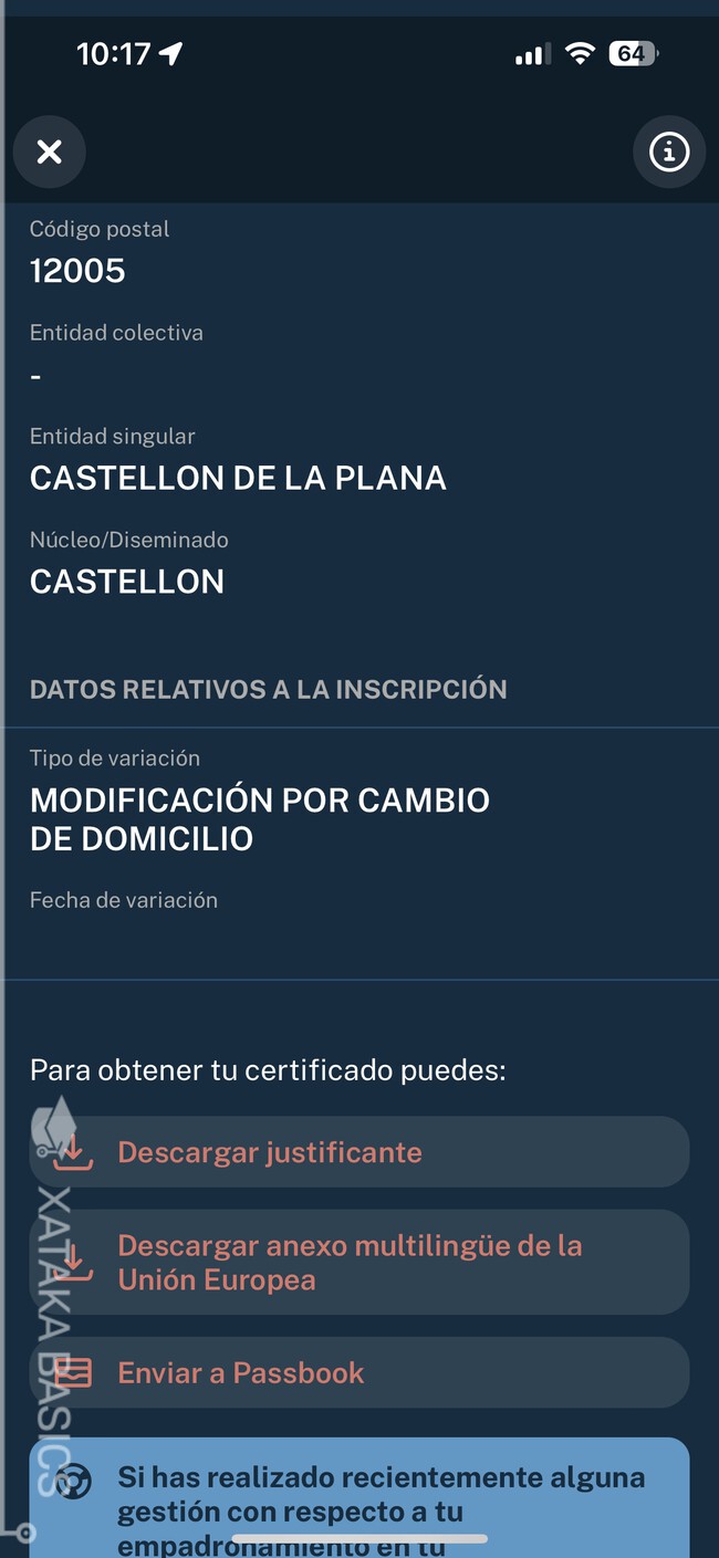 Cómo descargar tus datos del padrón desde el móvil con Mi Carpeta Ciudadana