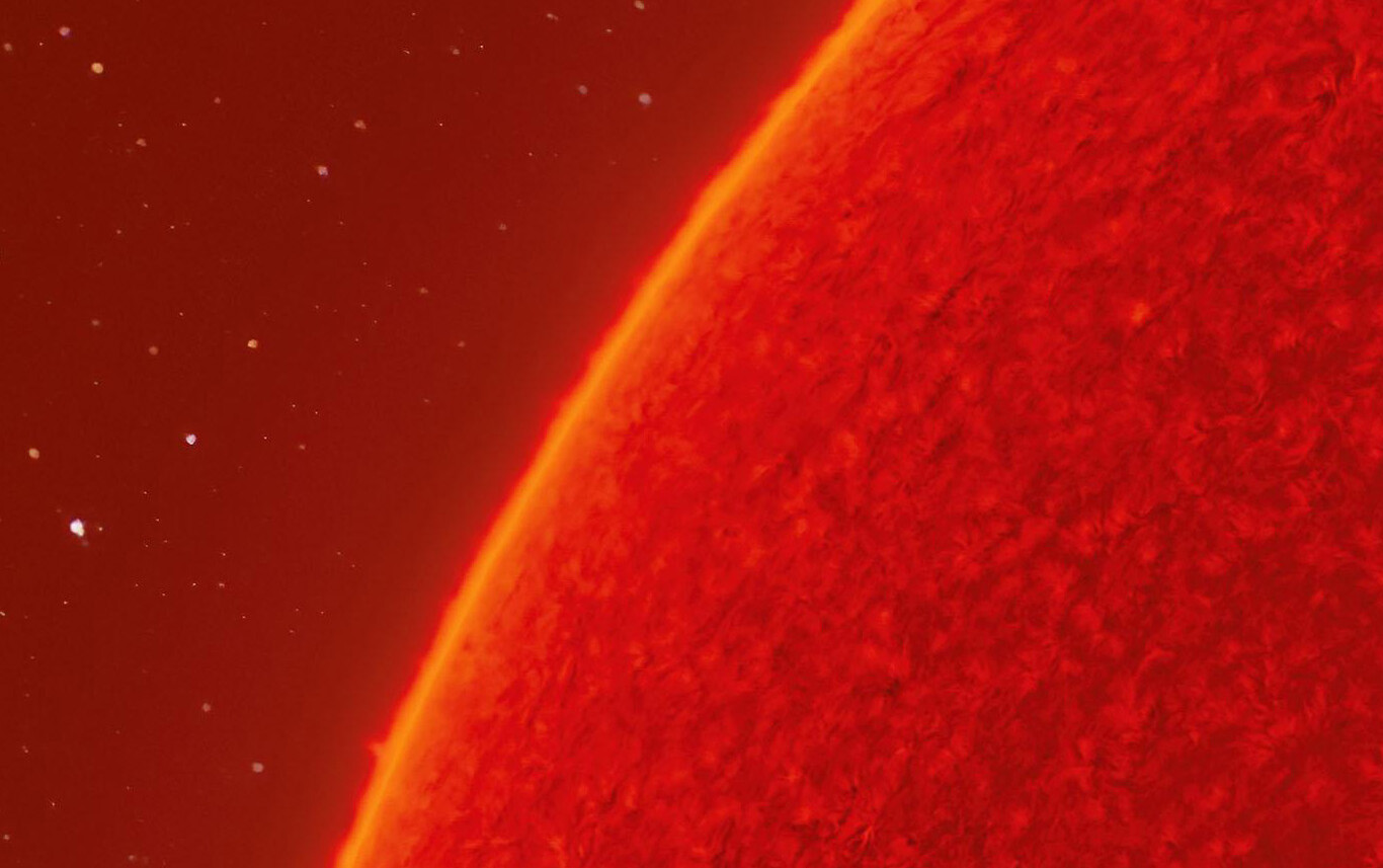 El sol como pocas veces se había visto en una fotografía de 230 ...