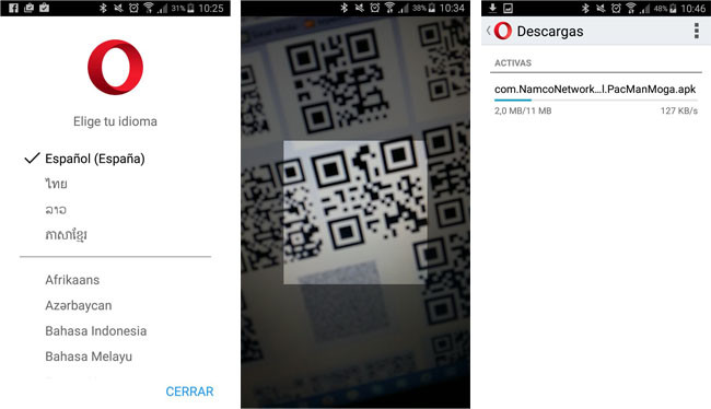 Opera Mini se actualiza con un lector y generador de codigos QR y más ...