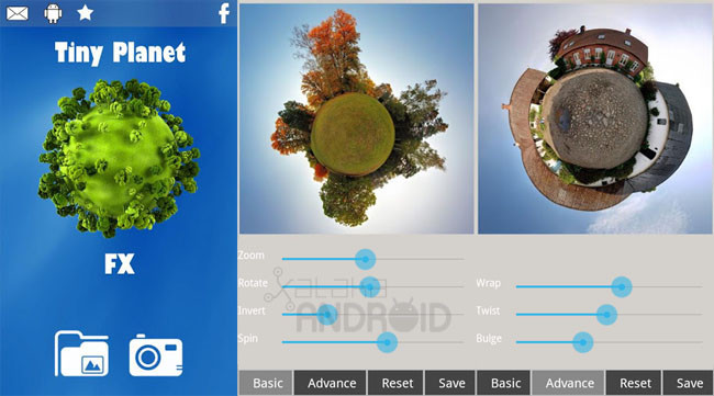 Tiny Planet FX Pro para Android convierte tus fotos en pequeños planetas
