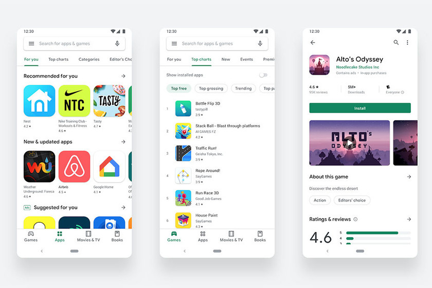 El renovado Google Play Store llega a todo el mundo: así es su nueva ...