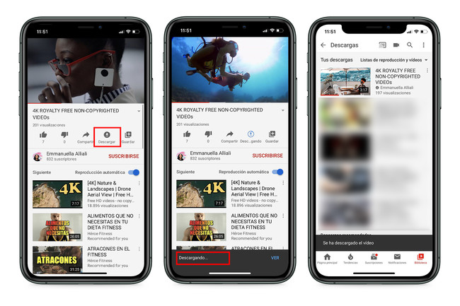 Cómo descargar vídeos de YouTube en un móvil Android o iPhone