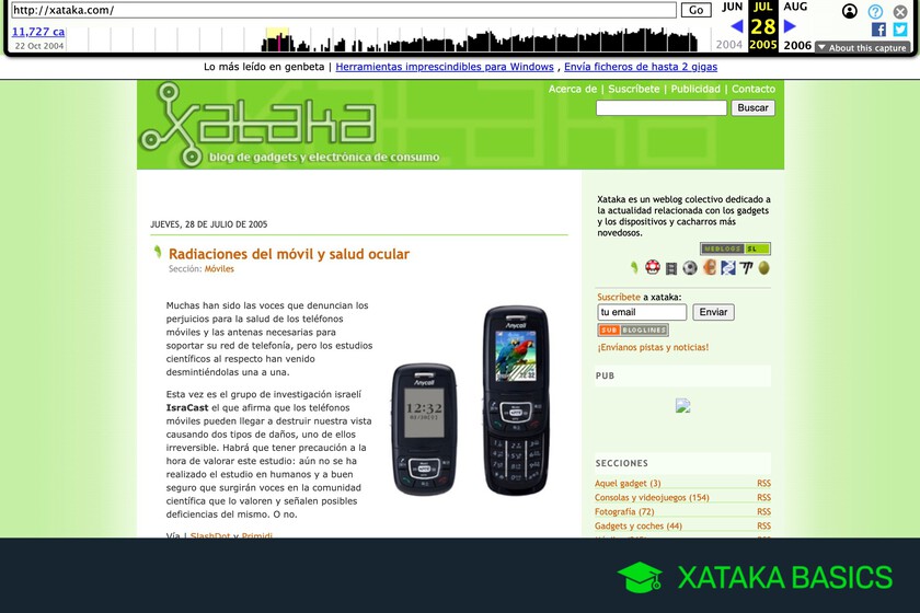 Cómo ver una versión antigua de una web: con la cache de Google y Archive.org