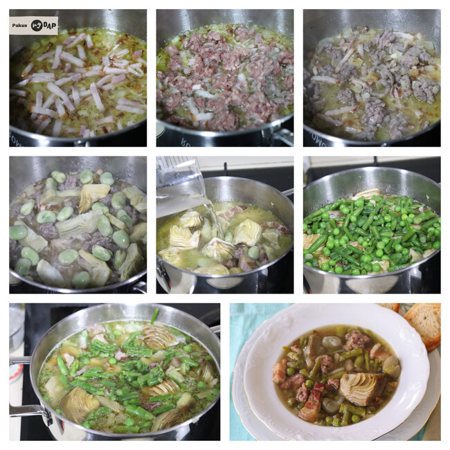 Receta de garmugia toscana, el plato italiano similar a nuestra menestra