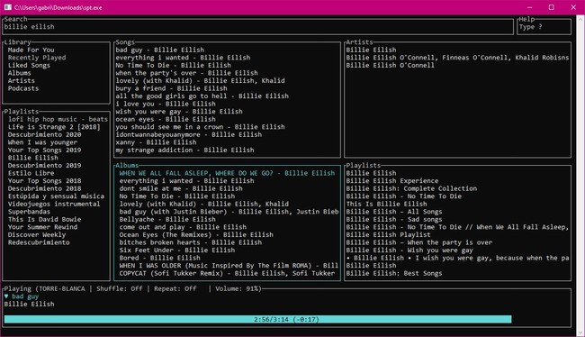 Alguien ha creado un cliente de Spotify para la terminal de Linux ...