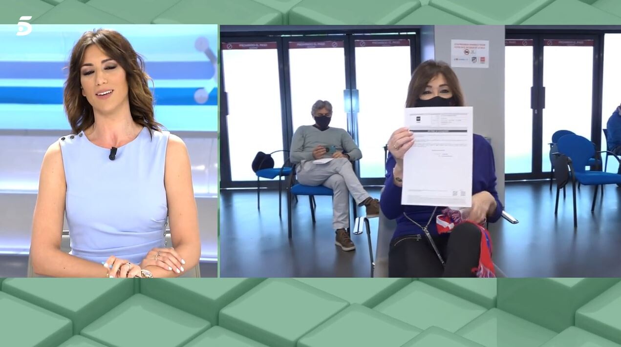 Ana Rosa Quintana se vacuna en directo con AstraZeneca: "Soy una ...