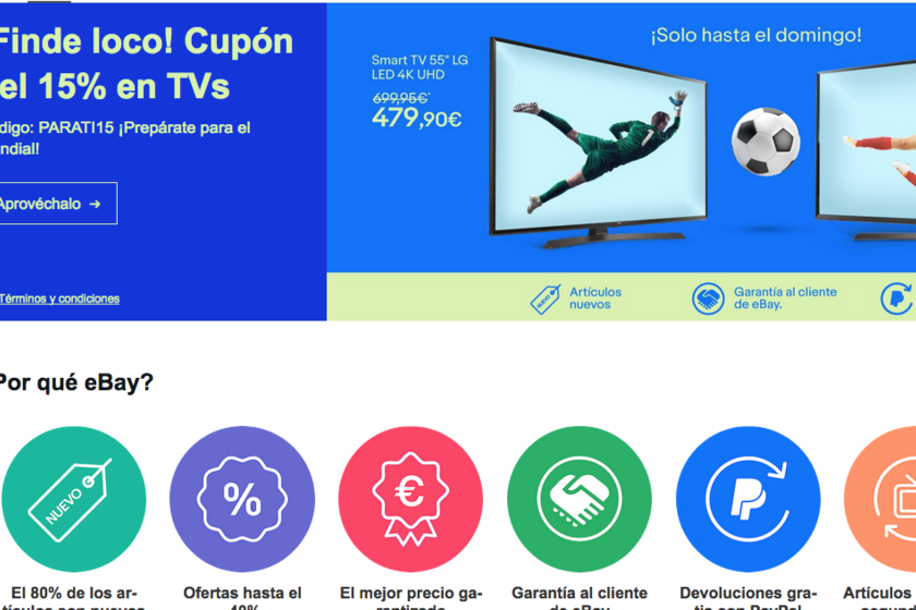 Finde loco en eBay: 15% adicional en televisores con este código de ...