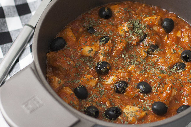 Pollo con aceitunas a la provenzal. Receta de cocina fácil, sencilla y ...