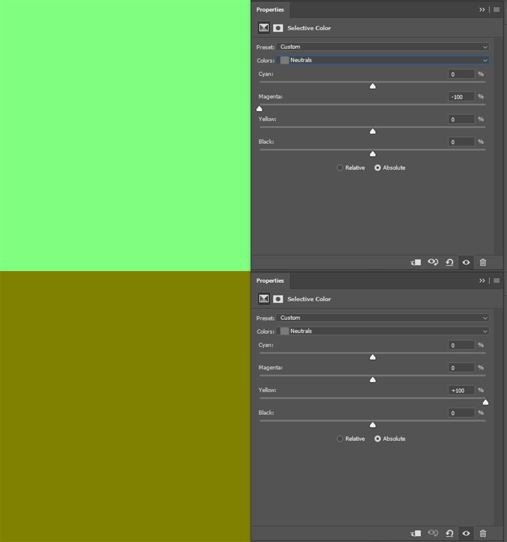 Cómo usar la capa de ajuste de corrección selectiva en Photoshop