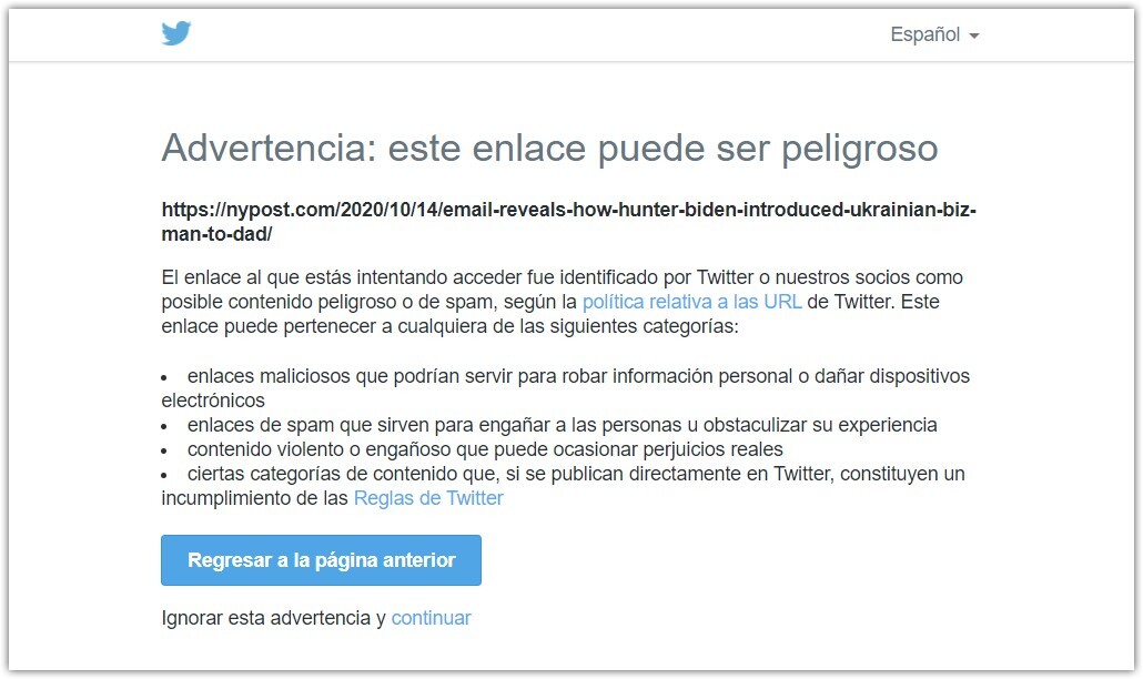 Facebook y Twitter han frenado la difusión de un artículo crítico con ...