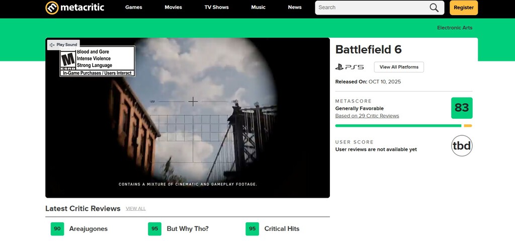 Battlefield 6 da golpe de autoridad entre la crítica: el competidor de Call of Duty debuta con ...