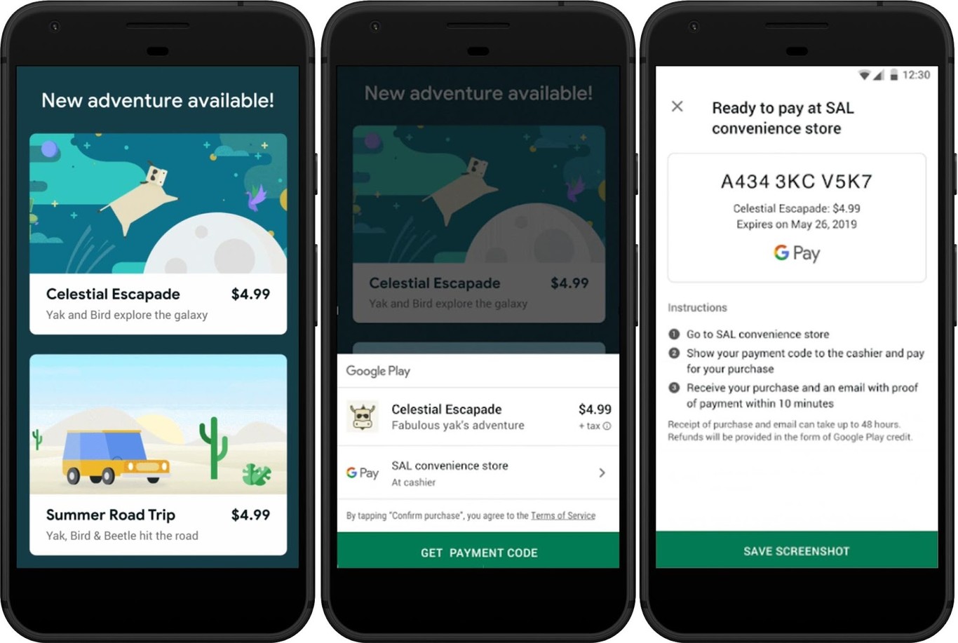 Pronto podremos comprar apps y juegos en Google Play usando dinero físico
