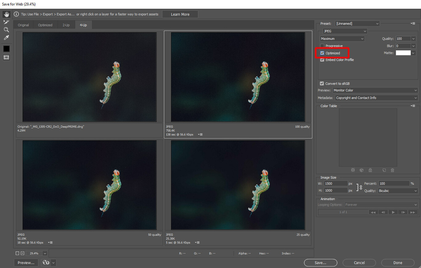 Cómo comprimir nuestras fotos al mínimo tamaño sin perder mucha calidad