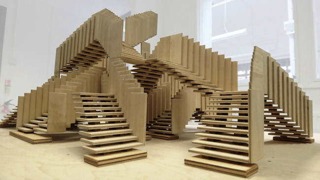 Escaleras de inspiración "Escher" frente a la catedral de San Pablo en ...