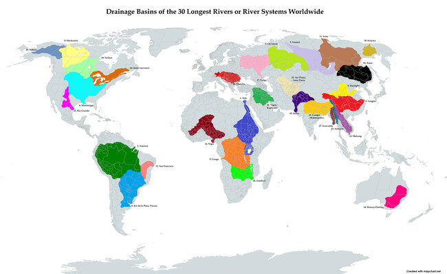 ¿Y si los ríos fueran naciones? Las mayores cuencas hidrográficas del ...