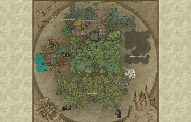 V Rising, mapa interactivo con todos los jefes, recursos y recetas para ...